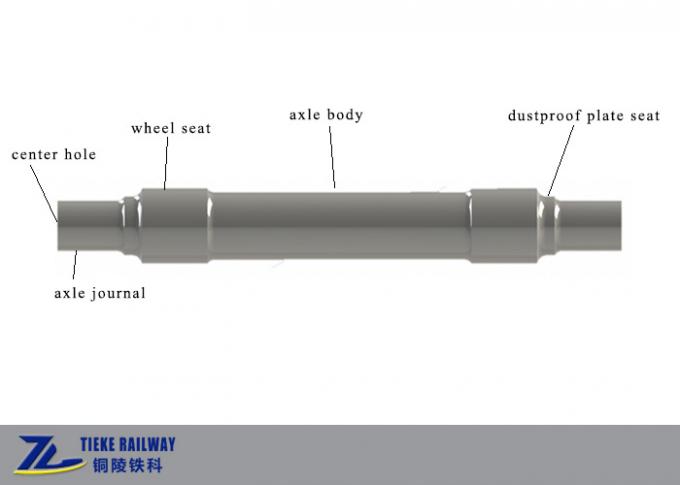 Gandar Roda Gerobak Forged Untuk 762mm Gauge Railroad GOST Standard